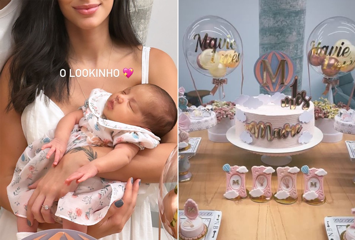 Mavie, filha de Neymar e Bruna Biancardi, ganha festa de mesversário; vídeo