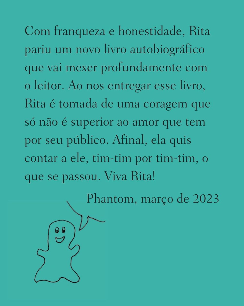 Rita Lee anuncia nova autobiografia na qual falará de câncer de pulmão e tratamento