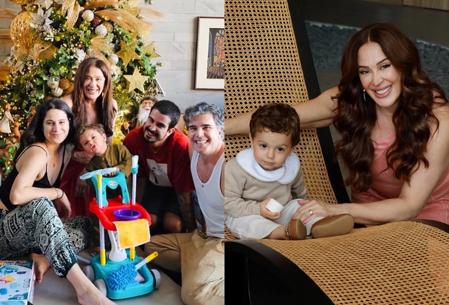 Claudia Raia comemora dois anos do filho caçula, Luca: 'Meu milagrinho'