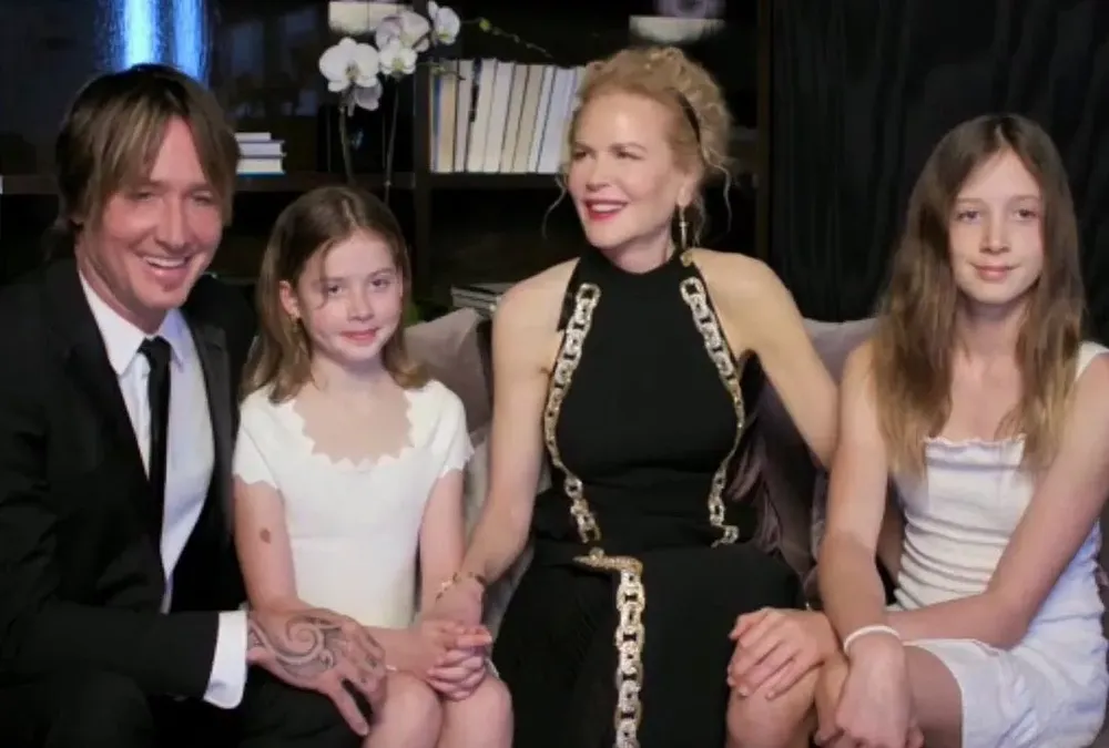 Nicole Kidman e Keith Urban fazem rara aparição pública com as filhas ...