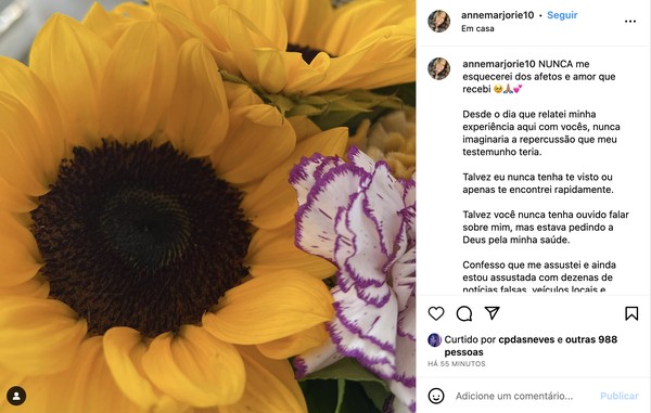 Anne Marjorie sobre exposição após ataque cardíaco: 'Meu filho ouviu ...