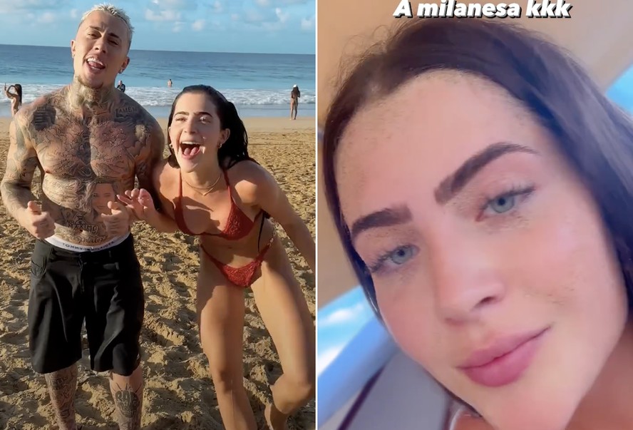 Jade Picon fica 'à milanesa' após futevôlei com MC Daniel em Noronha