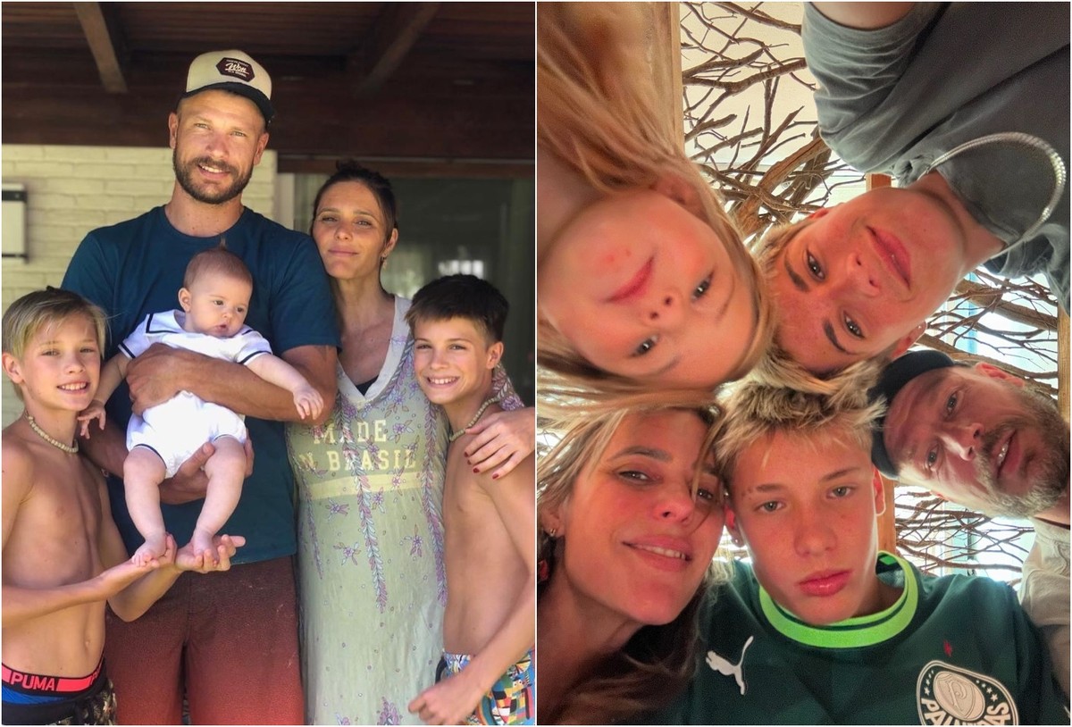 Rodrigo Hilbert atualiza foto de família com Fernanda Lima e filhos modelos; compare