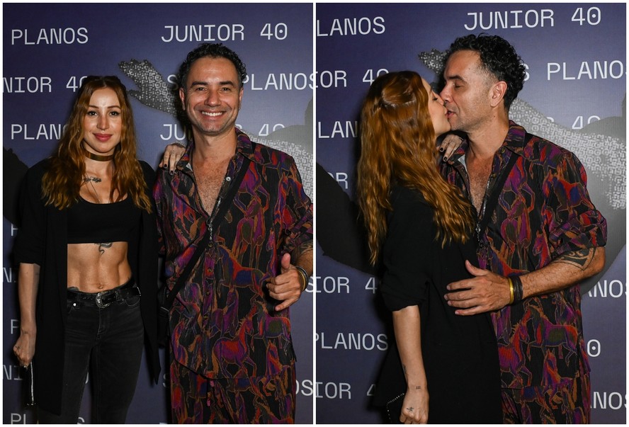 Noiva de Marco Luque ostenta abdômen trincado em festa de Junior Lima