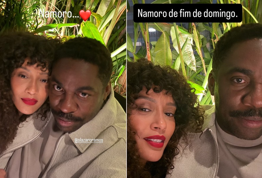 Taís Araujo e Lázaro Ramos curtem 'namoro de fim de domingo'