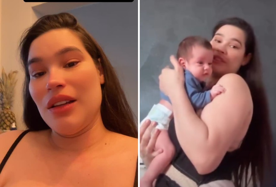 Raissa Barbosa chora durante crise do filho de dois meses: 'Só eu sei o quanto está difícil'
