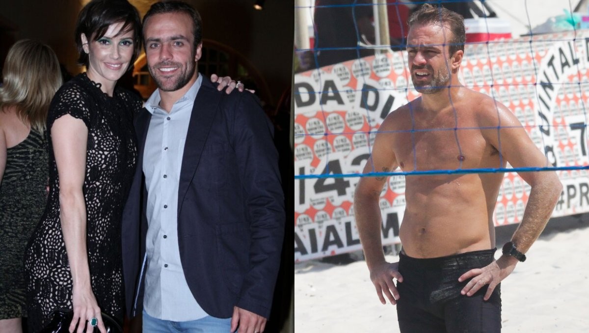 Roger Flores, ex de Deborah Secco, curte praia no Rio de Janeiro