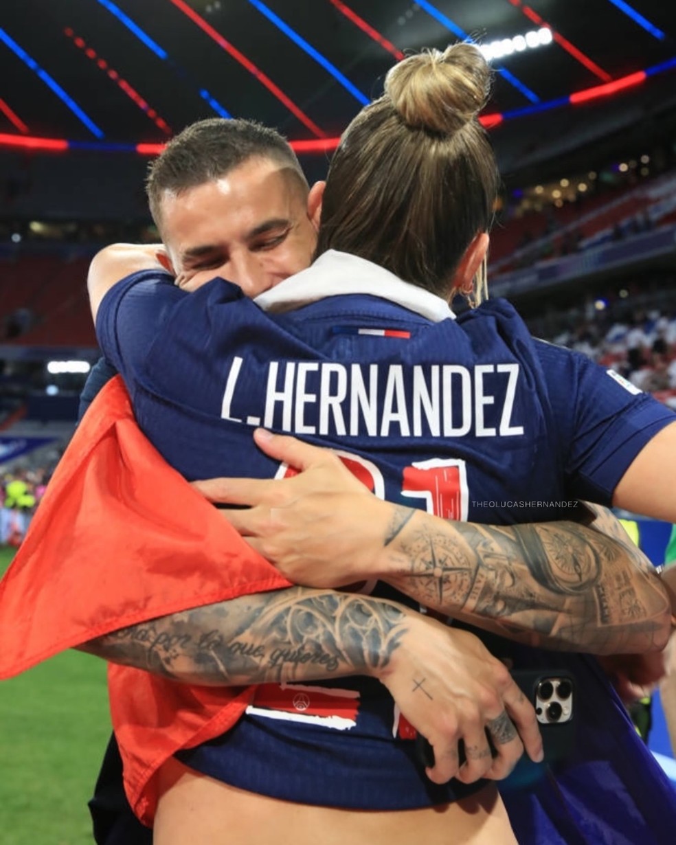 Victoria Triay e Lucas Hernández — Foto: Reprodução/Instagram