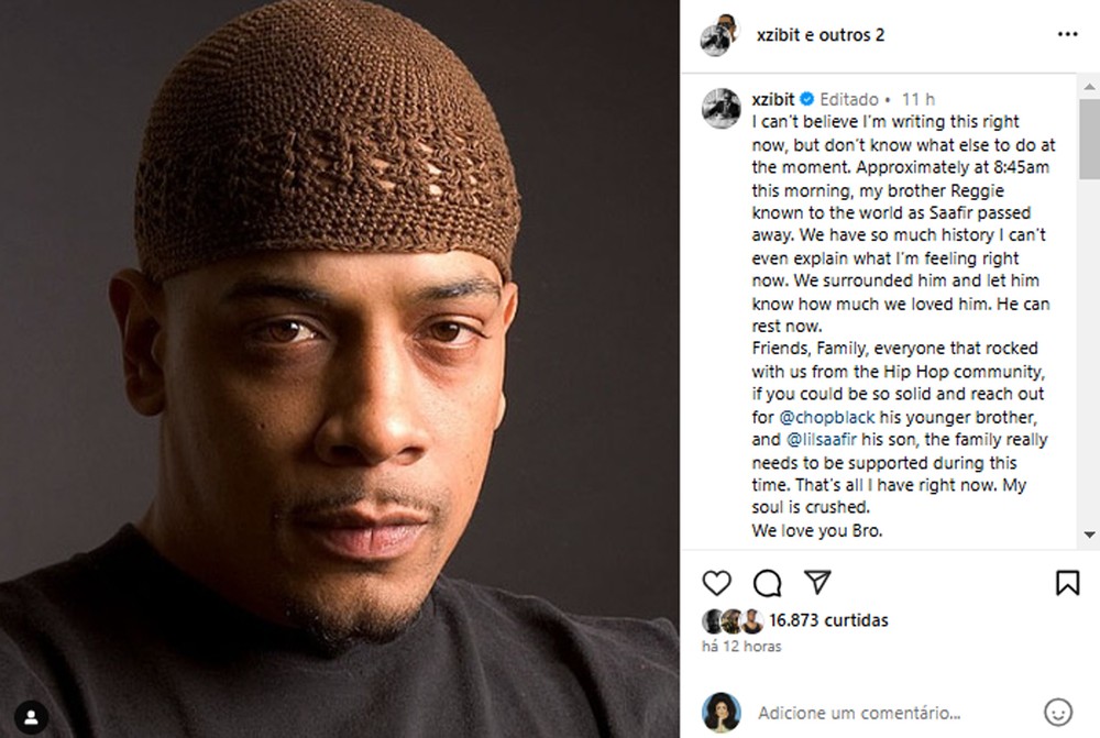 Ator e rapper Saafir morre aos 54 anos: 'Agora pode descansar'