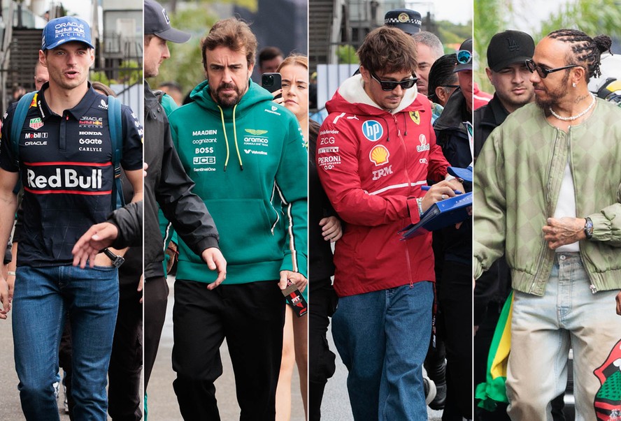 Pilotos chegam a Interlagos para GP Brasil de Fórmula 1; fotos
