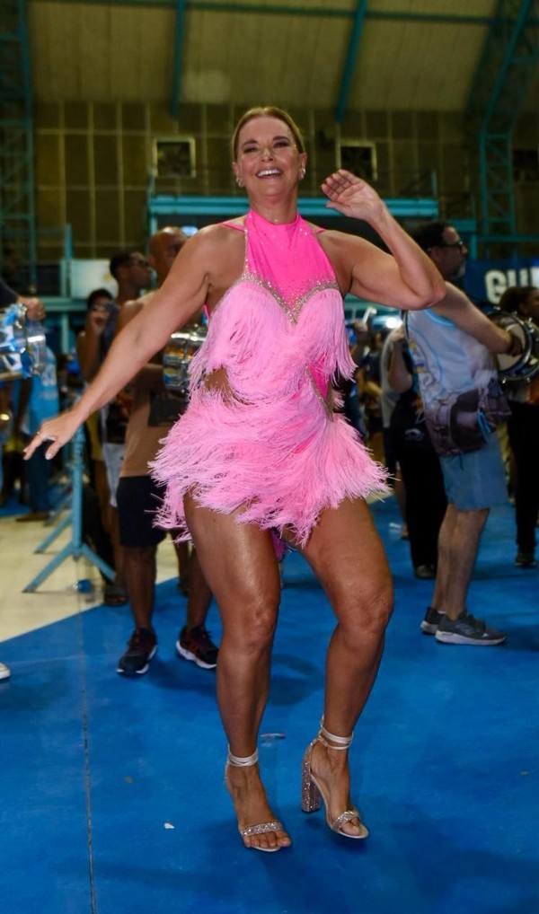 Aos 61 anos, 'vovó musa' do Carnaval, arrasa em noite de samba no Rio
