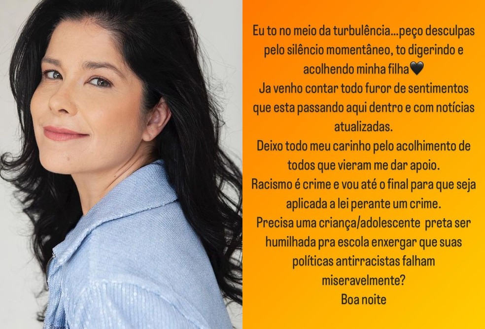 Samara Felippo diz estar acolhendo a filha após caso de racismo e ...