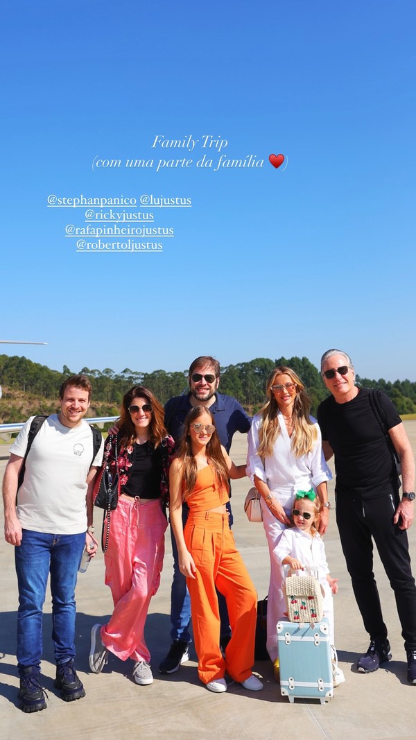 Sem Fabiana, Roberto Justus viaja com Siebert e quatro filhos em trip ...