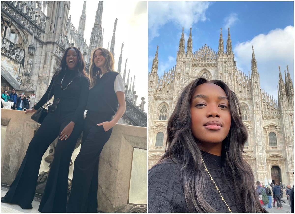 IZA viaja para a Itália após Carnaval e posa com Sasha Meneghel