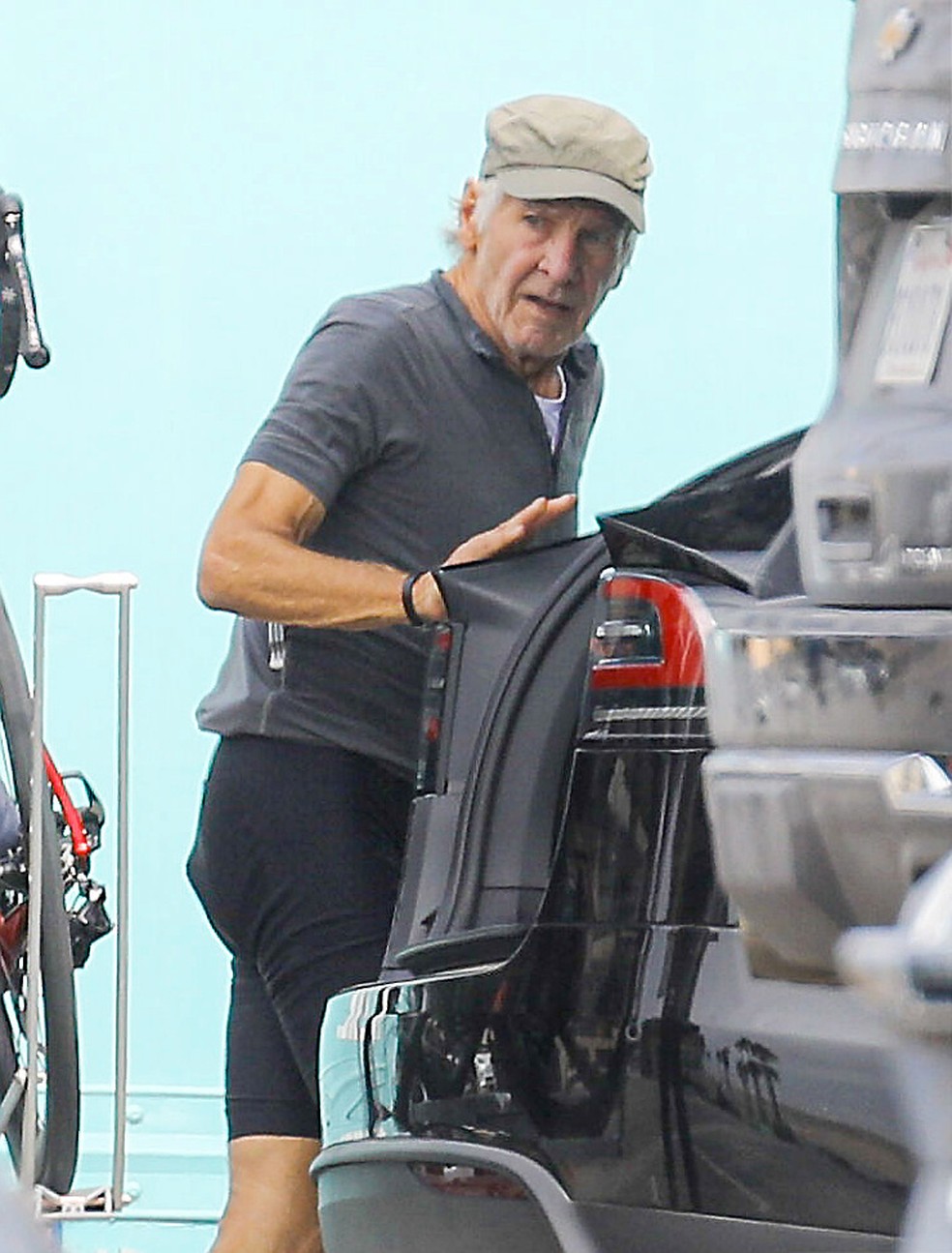 Astro fit! Aos 83 anos, Harrison Ford exibe veias saltadas em passeio ...
