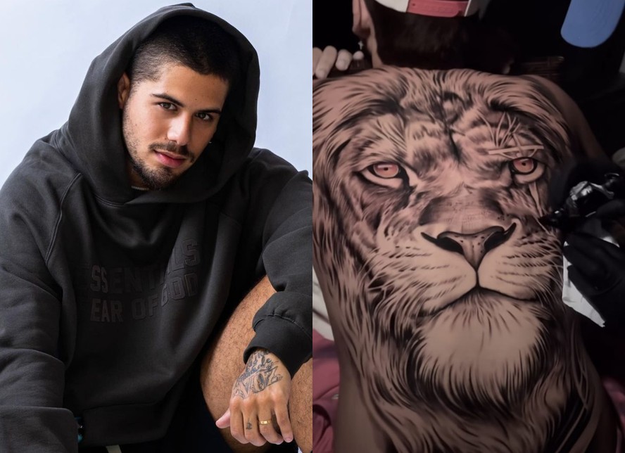 Zé Felipe surpreende fãs ao exibir tatuagem enorme nas costas; vídeo