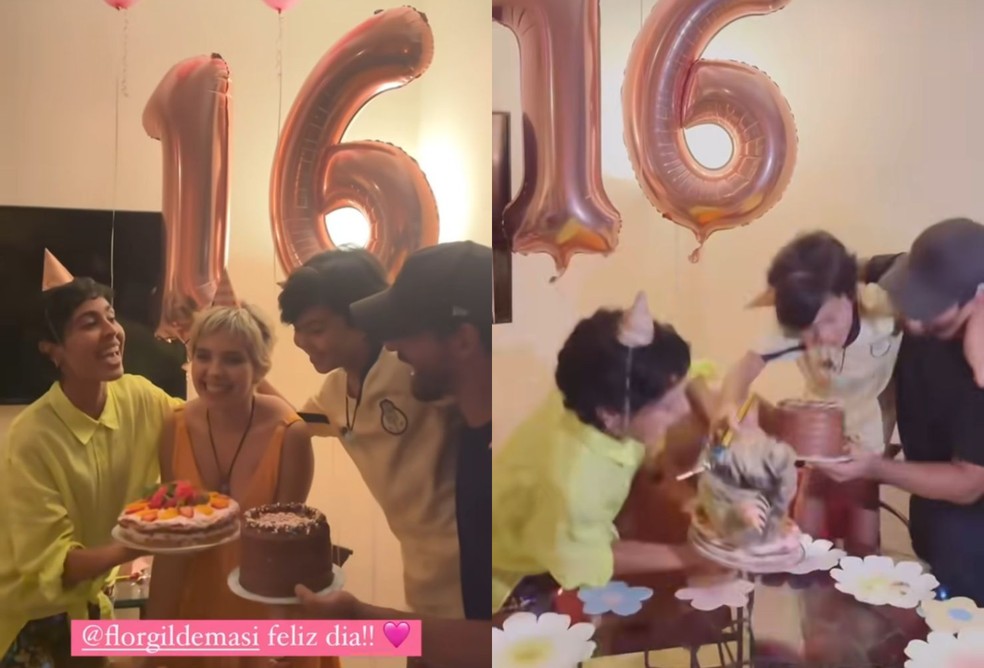 Bela Gil comemora 16 anos da filha, Flor, ao lado do ex-marido, com ...