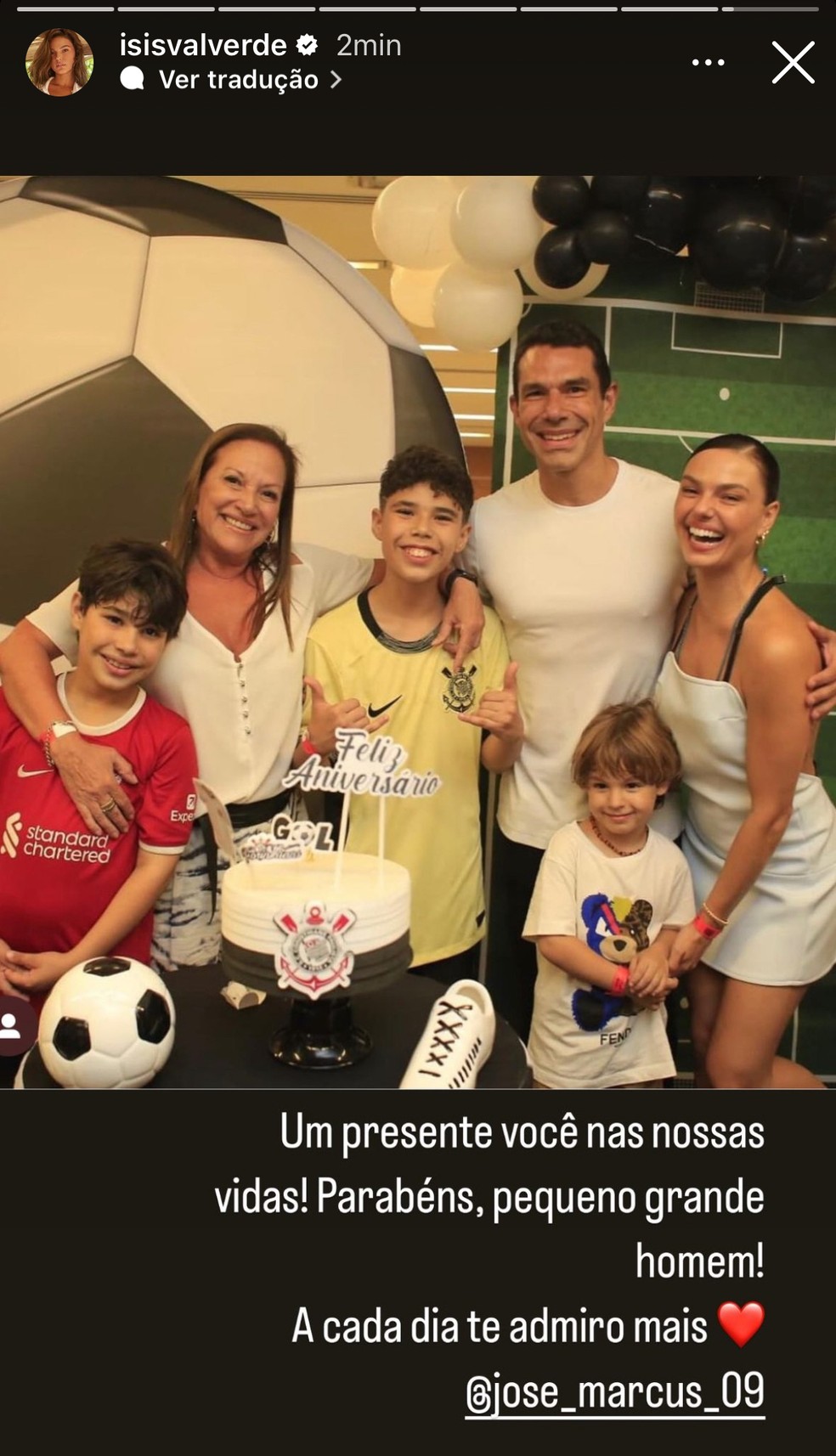 Isis Valverde homenageia filho de Marcus Buaiz e Wanessa Camargo na web