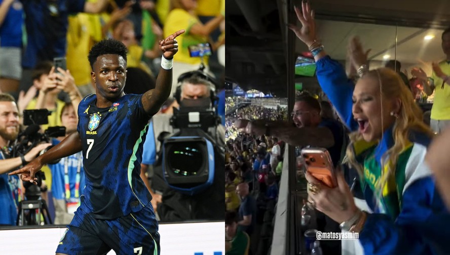 Vini Jr. marca terceiro gol da Seleção contra Haiti, Virginia Fonseca ...