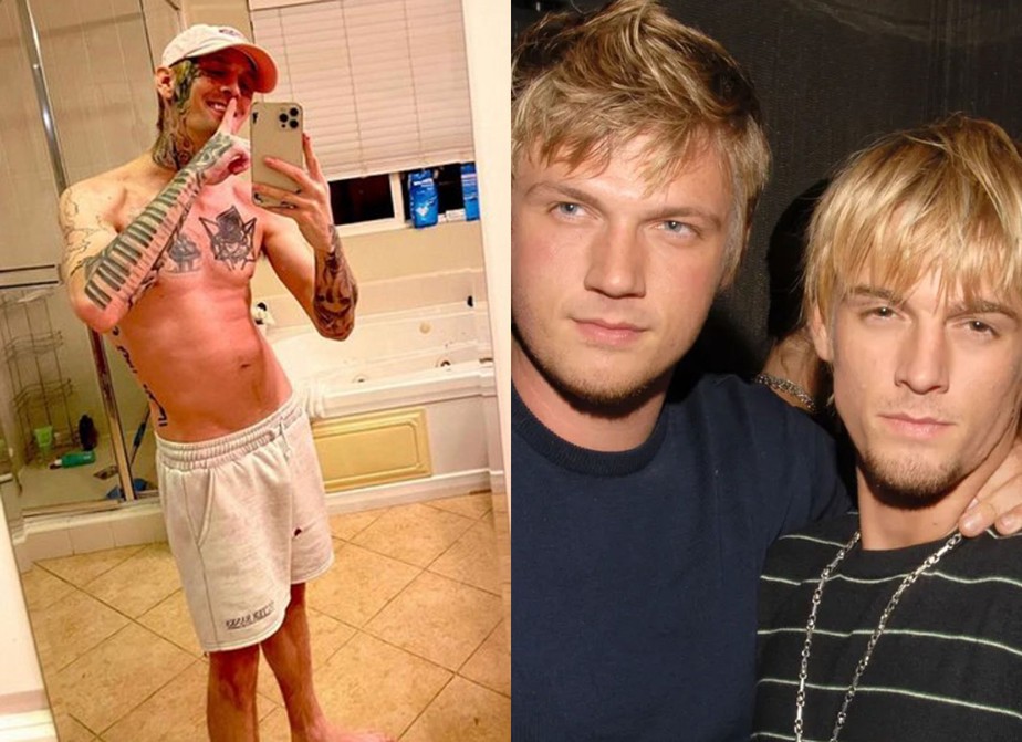 Último post de Aaron Carter para o irmão, Nick, foi mostrando banheira ...