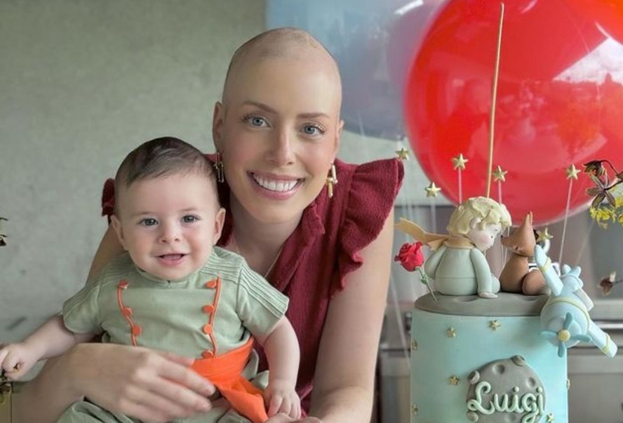 Em tratamento para o câncer, Fabiana Justus celebra 6 meses do filho ...