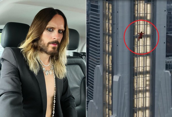 Jared Leto escala Empire State Building, prédio de 102 andares em NY; vídeo