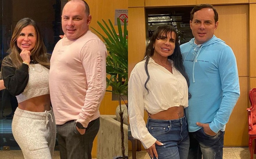 Marido de Gretchen mostra antes e depois com cantora: 'Buscando o melhor'