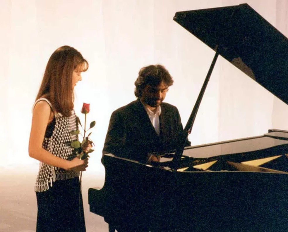 Andrea Bocelli fala sobre parceria com Sandy antes de subir ao palco ...
