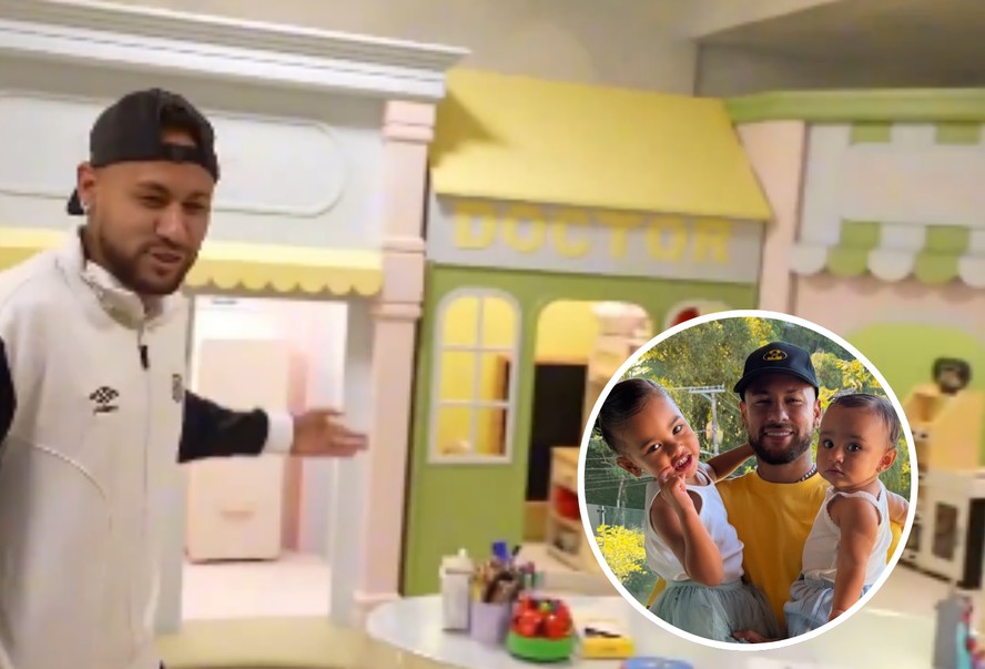 Neymar abre quarto de diversão das filhas em sua mansão e afirma: 'É ...