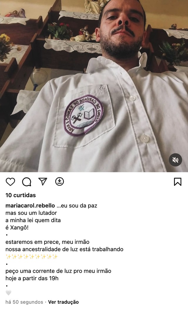 João Rebello: Maria Carol Rebello pede corrente de luz ao irmão após a ...