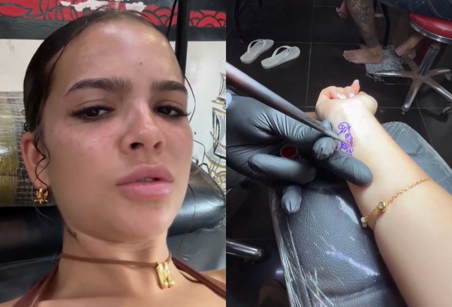 Mel Maia faz tatuagem com bambu na Tailândia; confira o resultado!