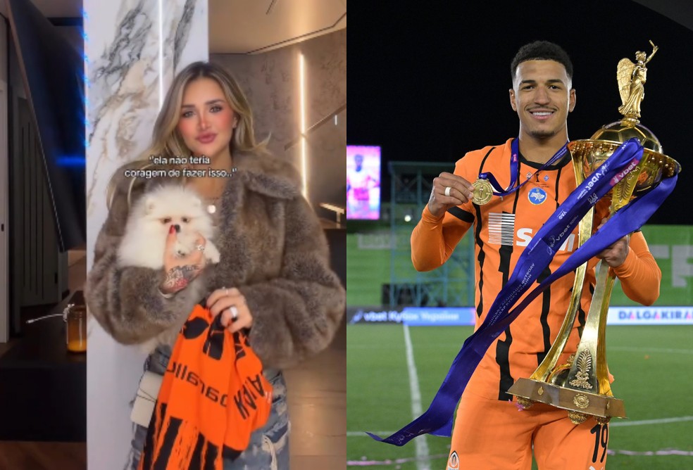 Ex de Rodrygo, Bruna Rotta assume romance com jogador ex-Fluminense