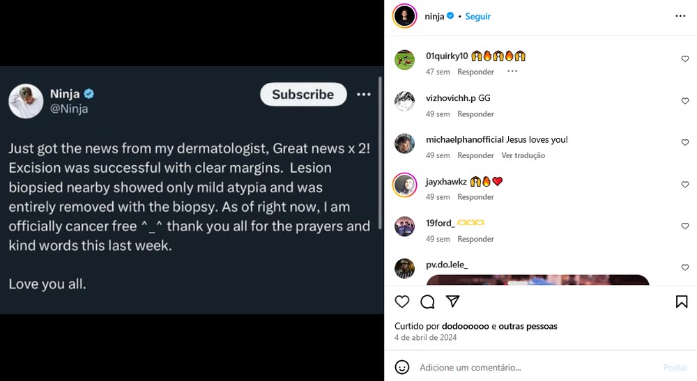 Após melanoma, Tyler 'Ninja' Blevins faz campanha de prevenção do ...