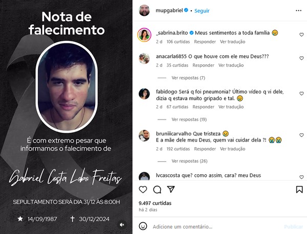 Quem era Gabriel Freitas, influencer de 37 anos que tentava sair dos 300 quilos