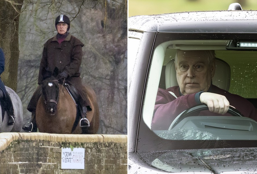 Ex-príncipe Andrew anda a cavalo pela última vez no Castelo de Windsor ...