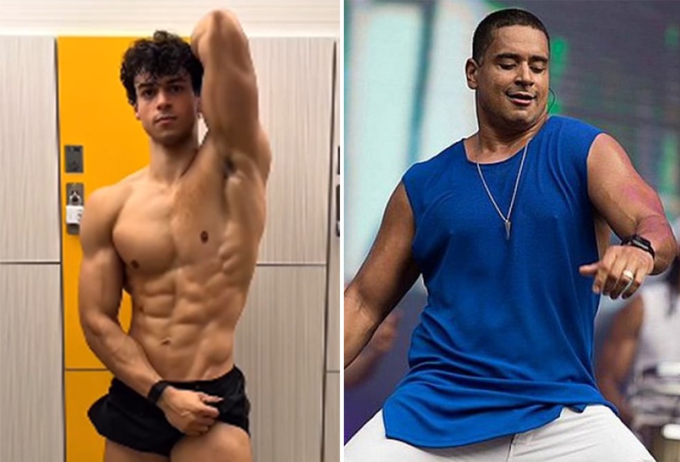 Carla Perez treina e diz se inspirar no filho saradão