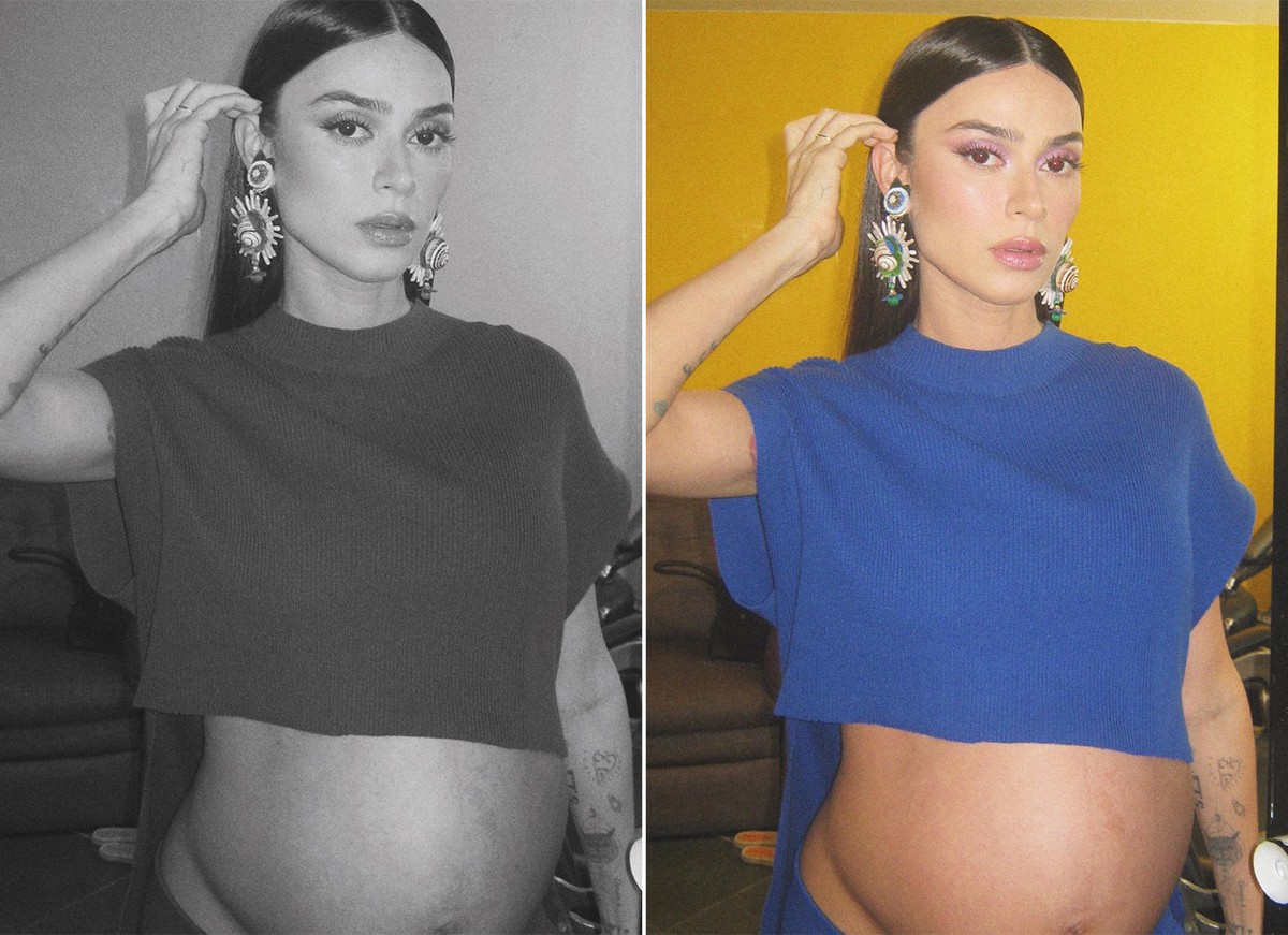Thaila Ayala mostra barriga de 2ª gravidez em ensaio, e Renato Góes se ...