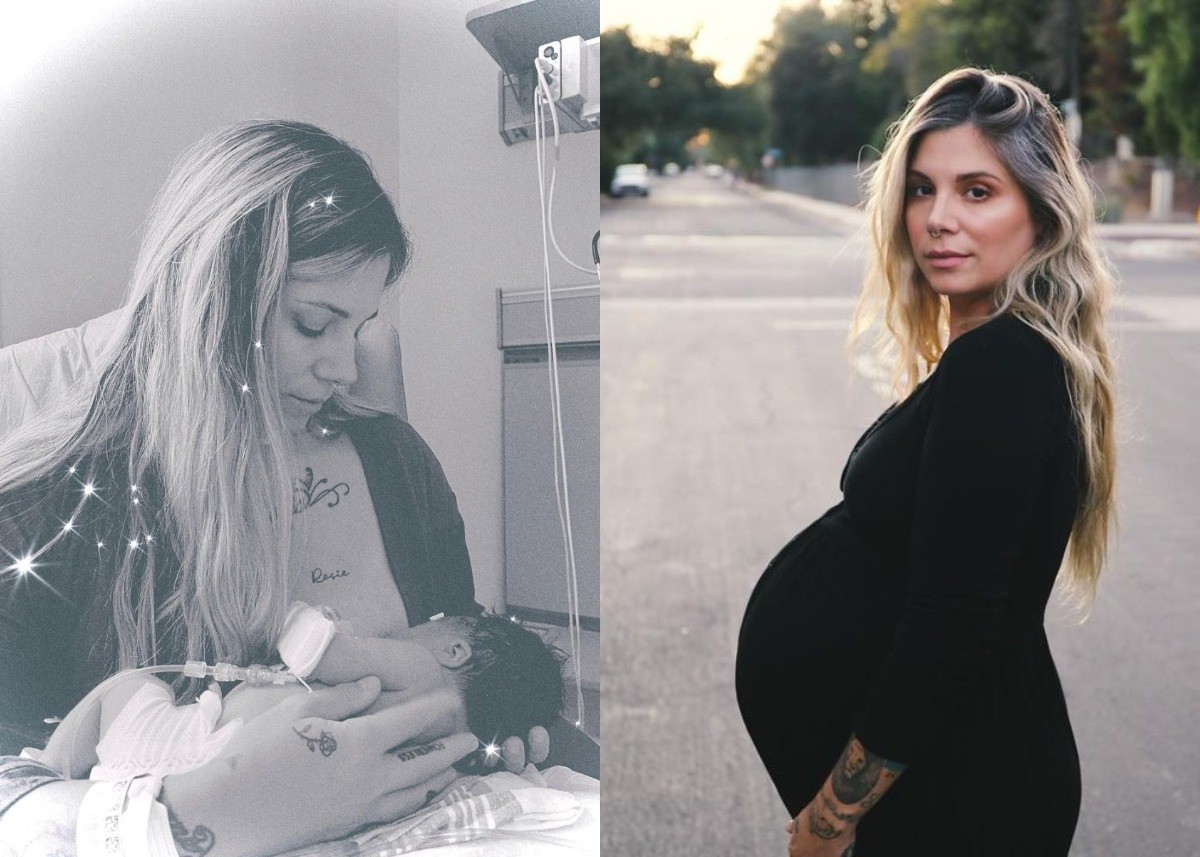 Christina Perri dá à luz bebê arco-íris após sofrer dois abortos