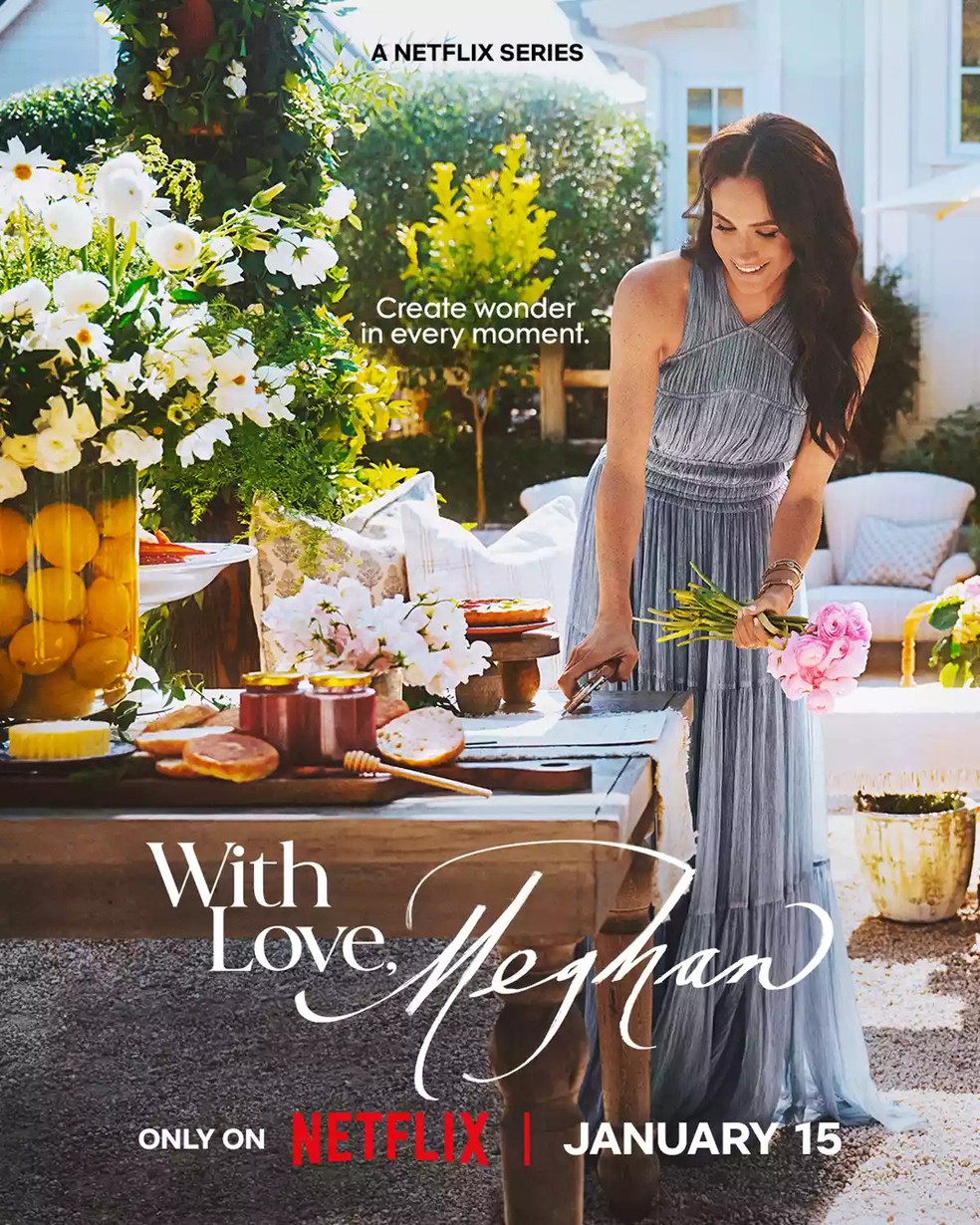 'Com amor, Meghan': Meghan Markle cozinha e abraça Harry em trailer de ...