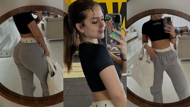 Solteira, Mel Maia mostra corpo após treino intenso na academia