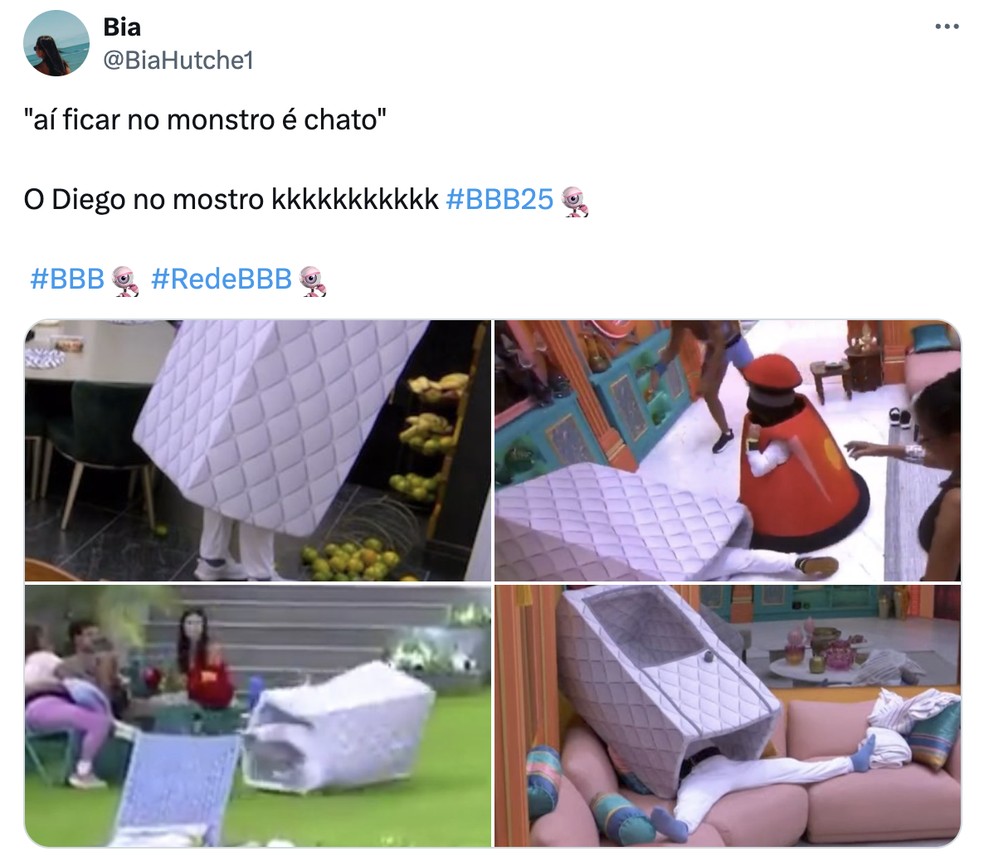 BBB 25: Diego Hypolito vira meme ao treinar usando roupa do Castigo do ...