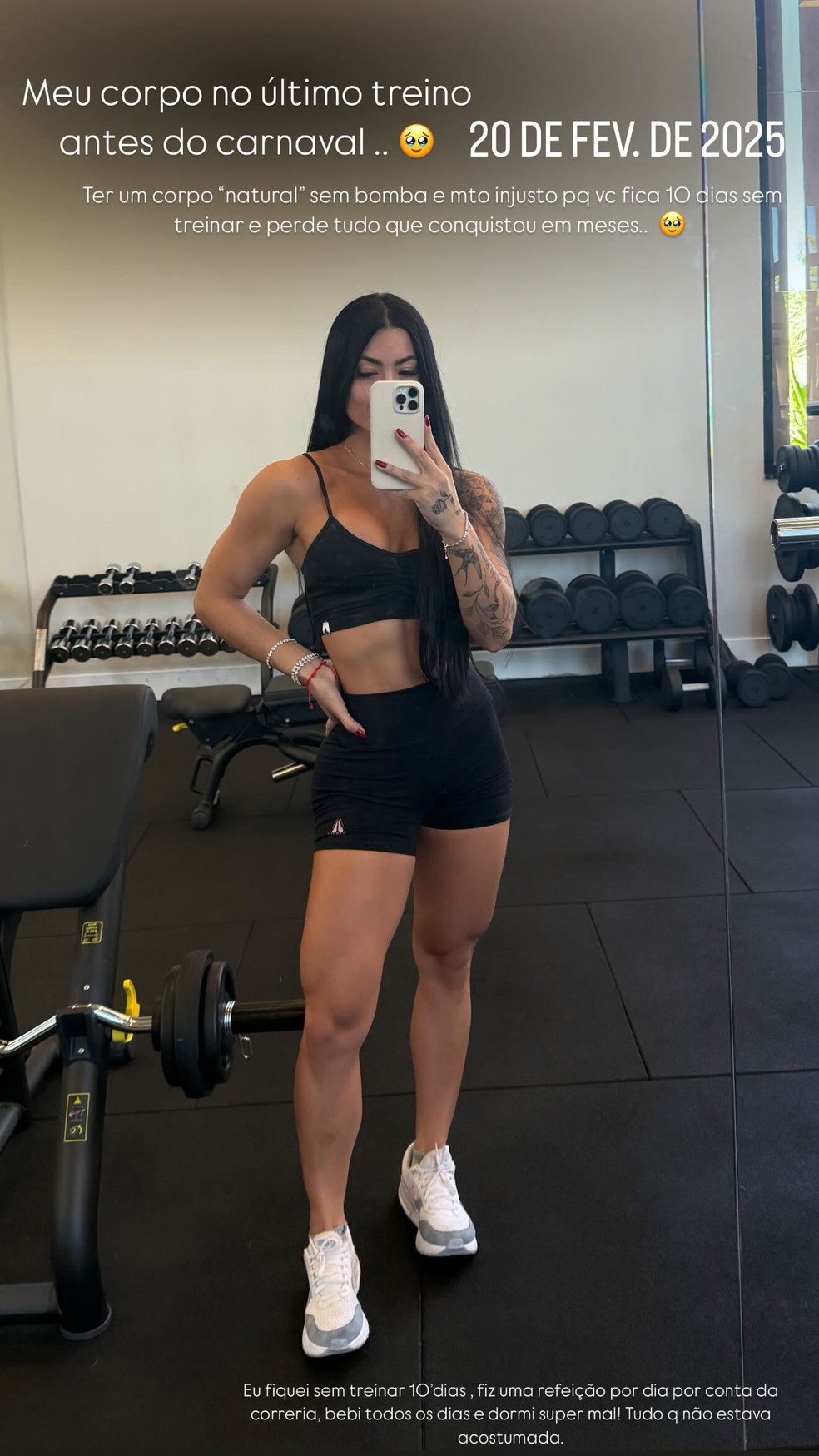 Namorada de Belo exibe shape e marquinha após lamentar perda de 2 kg no Carnaval