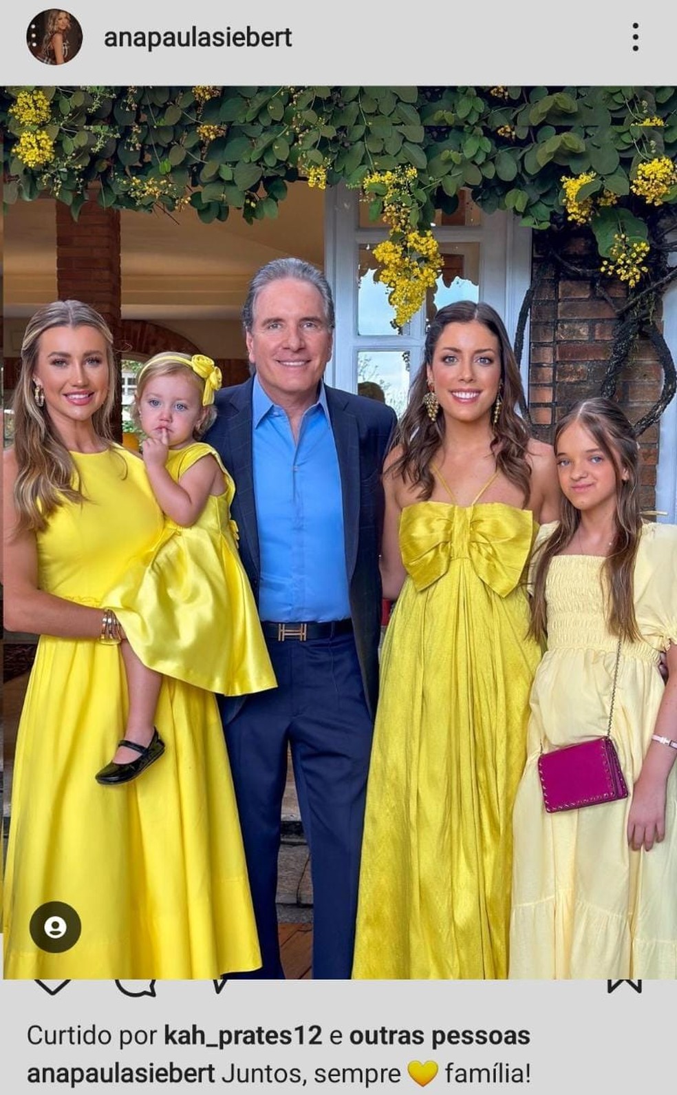 Rafa Justus e família apoiam Roberto Justus após anúncio de câncer: 'Herói'