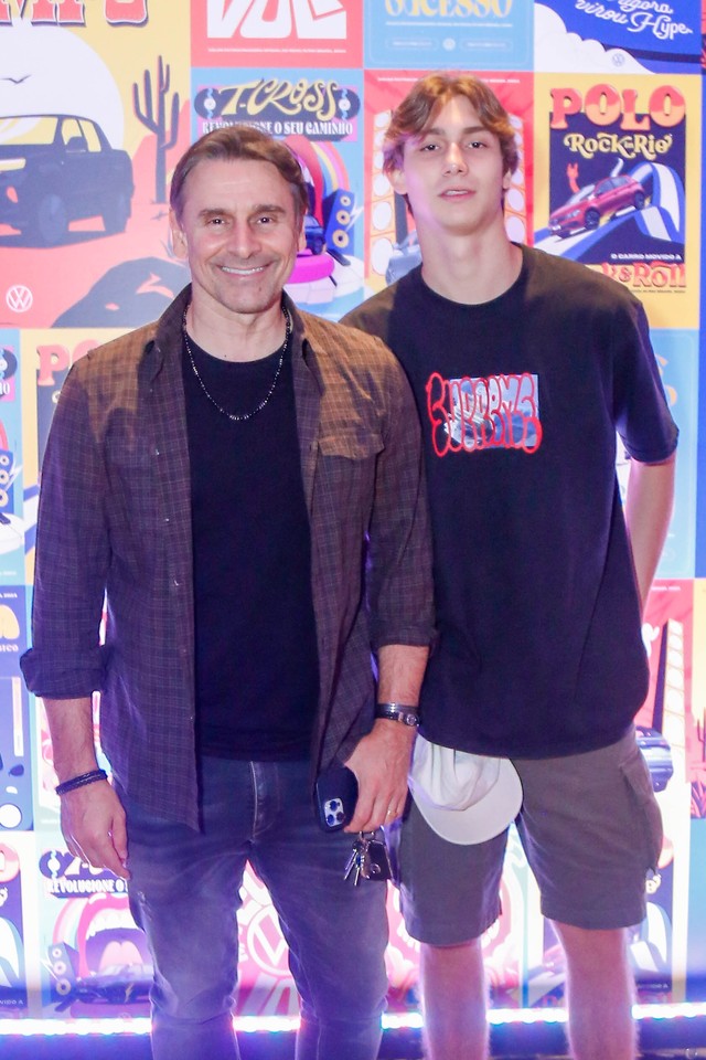 Murilo Rosa curte Rock in Rio em família e fala de discrição dos filhos ...