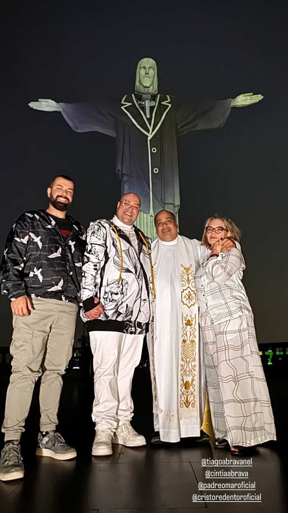 Família de Silvio Santos prestigia homenagem do Cristo Redentor ao ...