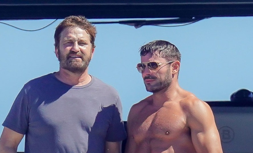 Gerard Butler e Zac Efron curtem passeio de iate ao lado de mulheres e ...