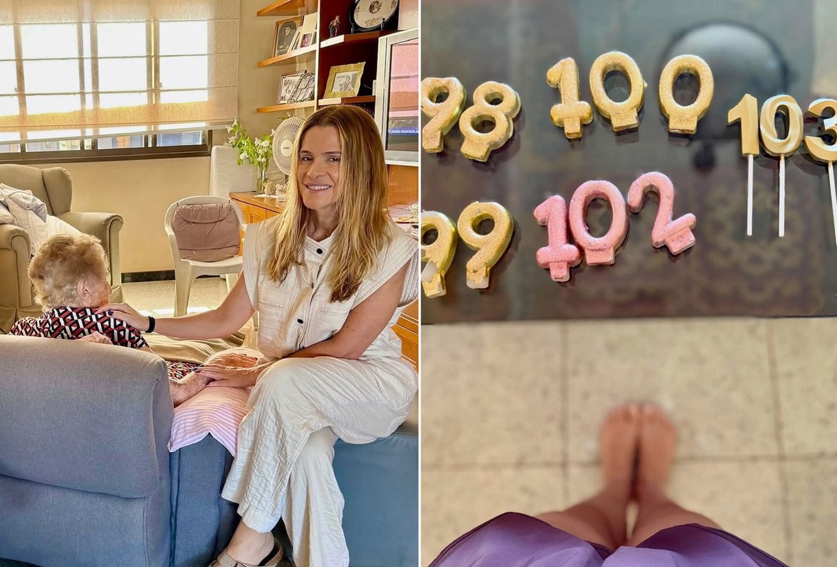 Ingrid Guimarães compartilha registros de visita à avó de 103 anos ...