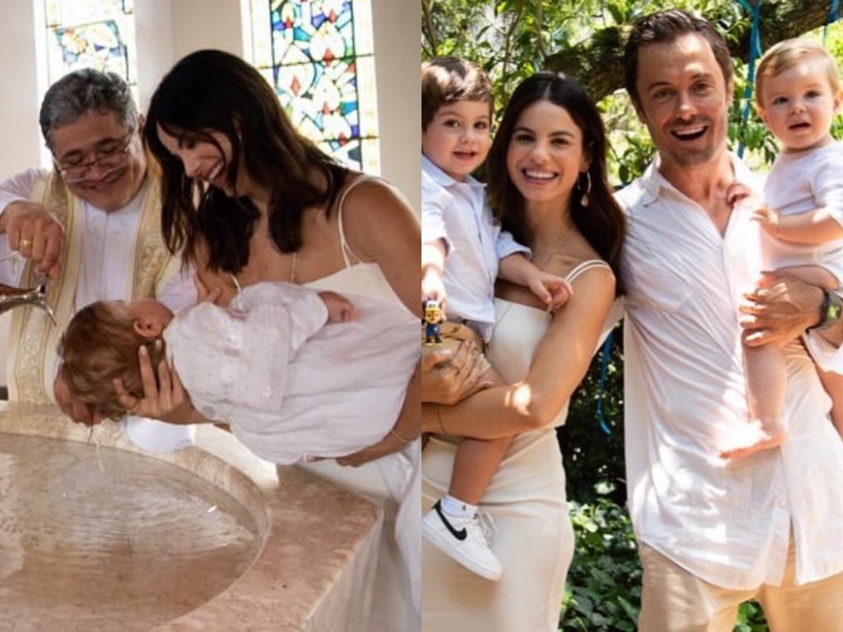 Kayky Brito comemora 1 ano do filho com batizado; Sthefany Brito é madrinha