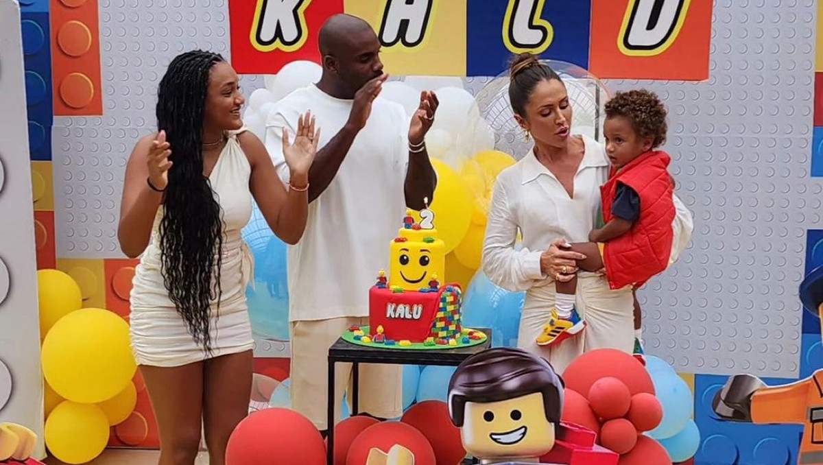 Rafael Zulu e Aline Becker comemoram aniversário do filho um dia após ...