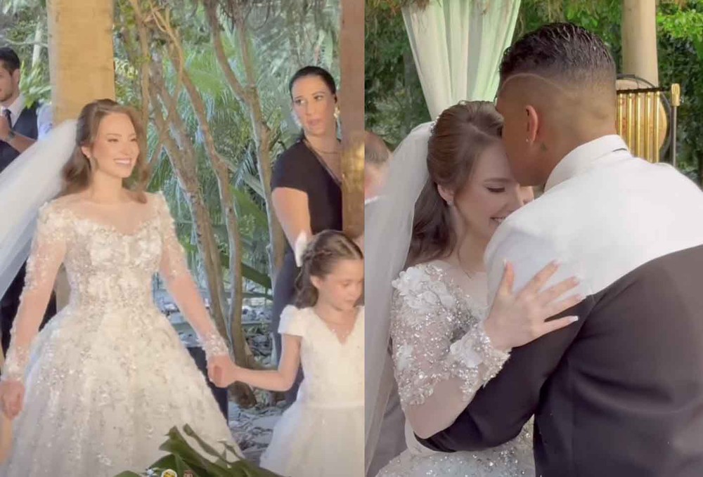 Gaab, filho de Rodriguinho, faz festão de casamento com Michelle Alveia ...